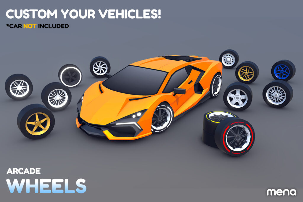ARCADE: Wheels Pack – Mena – 3D Vehicle Game Assets
